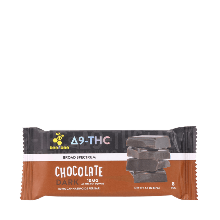 Delta-9 THC Chocolate Bar | 80mg Total | Milk & Dark Chocolate